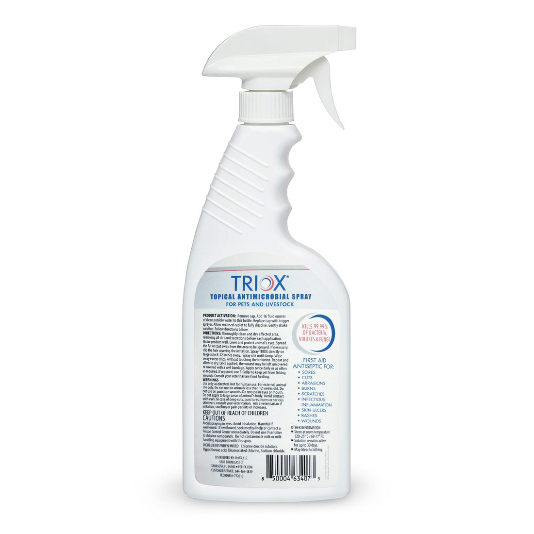TrioX® - Topical Antimicrobial Spray For Pets & Livestock